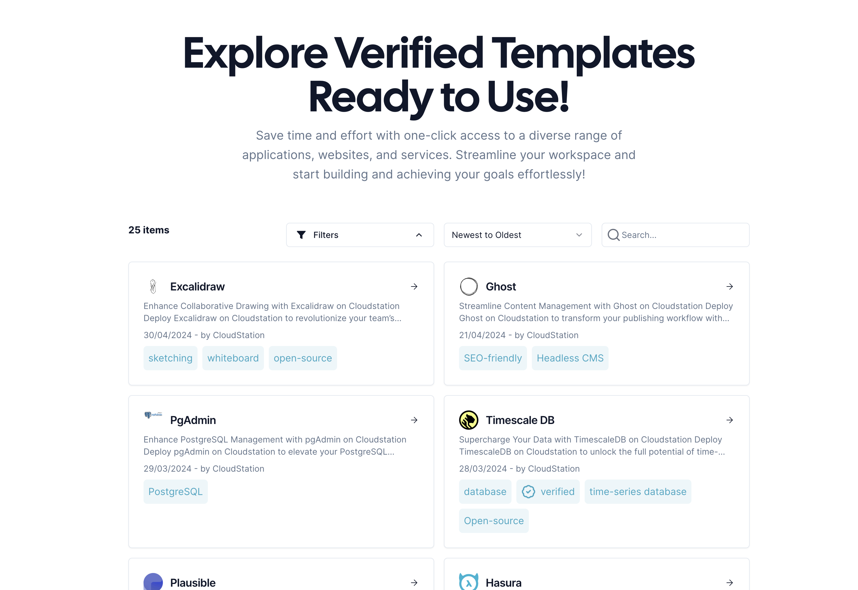 Template Store | CloudStation
